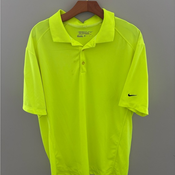 Nike | Shirts | Nike Mens Neon Green Polo Shirt | Poshmark